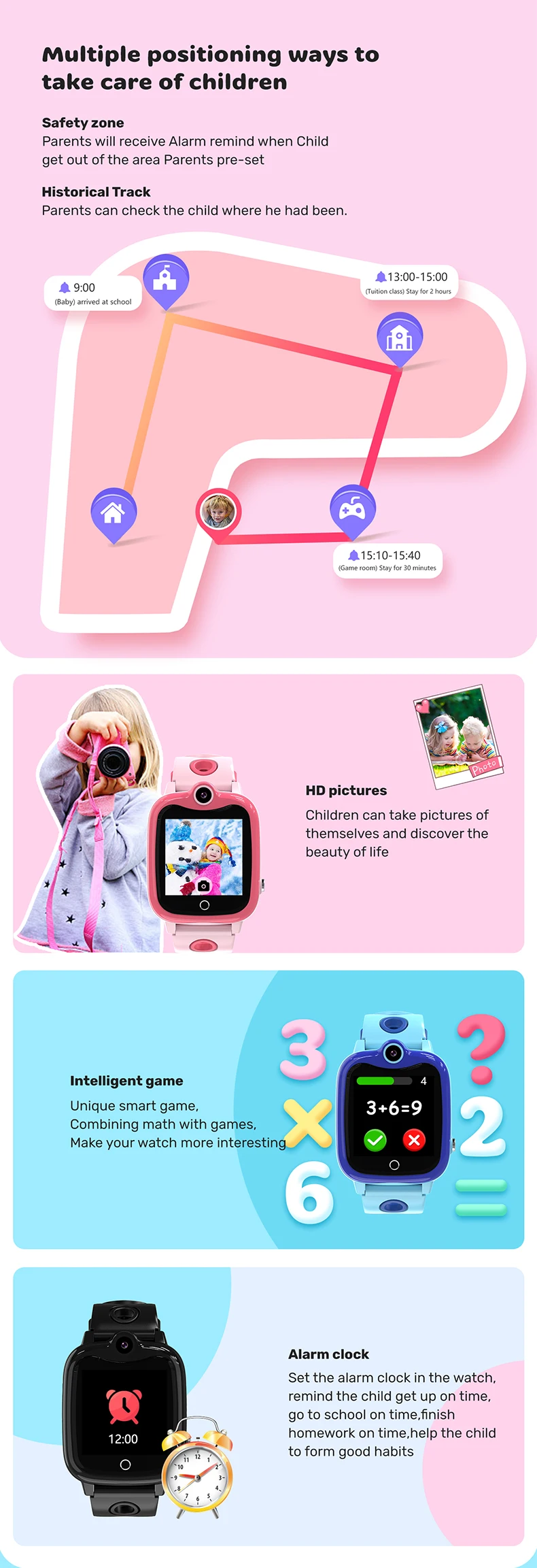 Sos 2g Kids Smart Watch D06s With Camera Kid Watches Voice Call Dial Call Waterproof Children ...