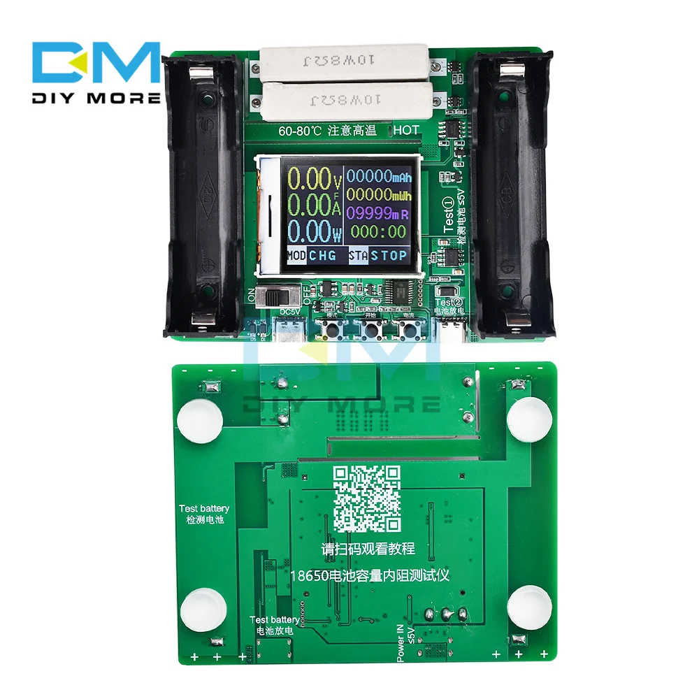 Battery Capacity Tester 18650 Module - Accurate Mah Measurement