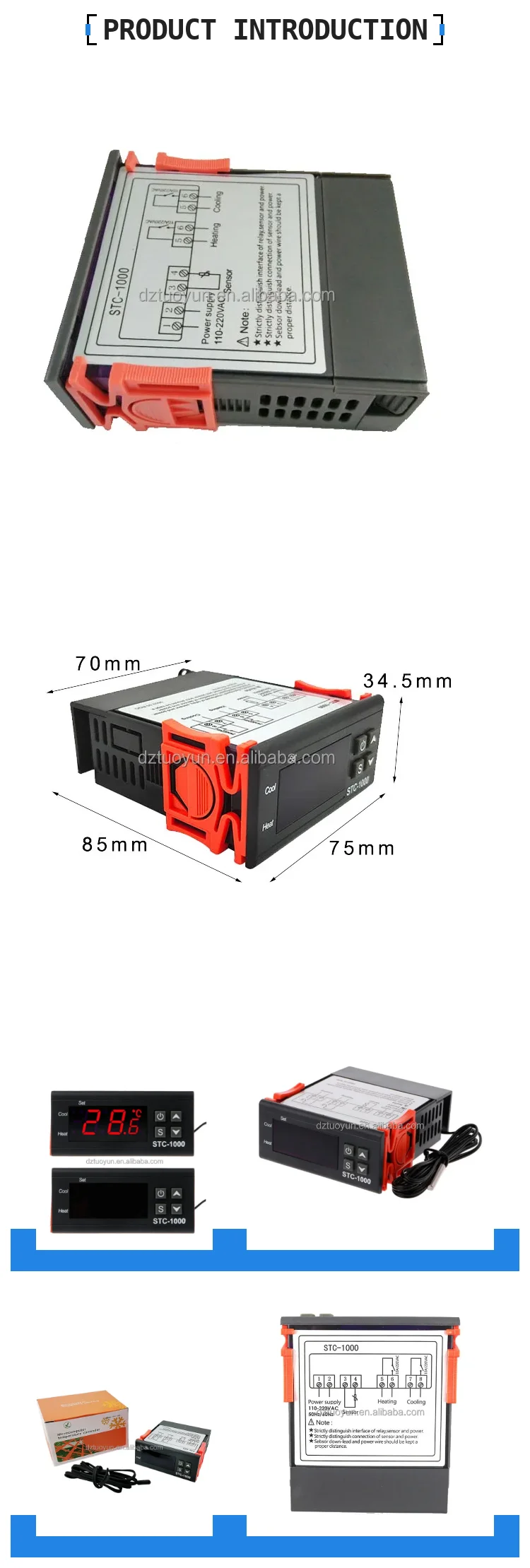 Tuoyun Promotion New Stc-3000 Stc-3008 Stc-3018 Stc-1000 Digital Temperature Controller - Buy ...