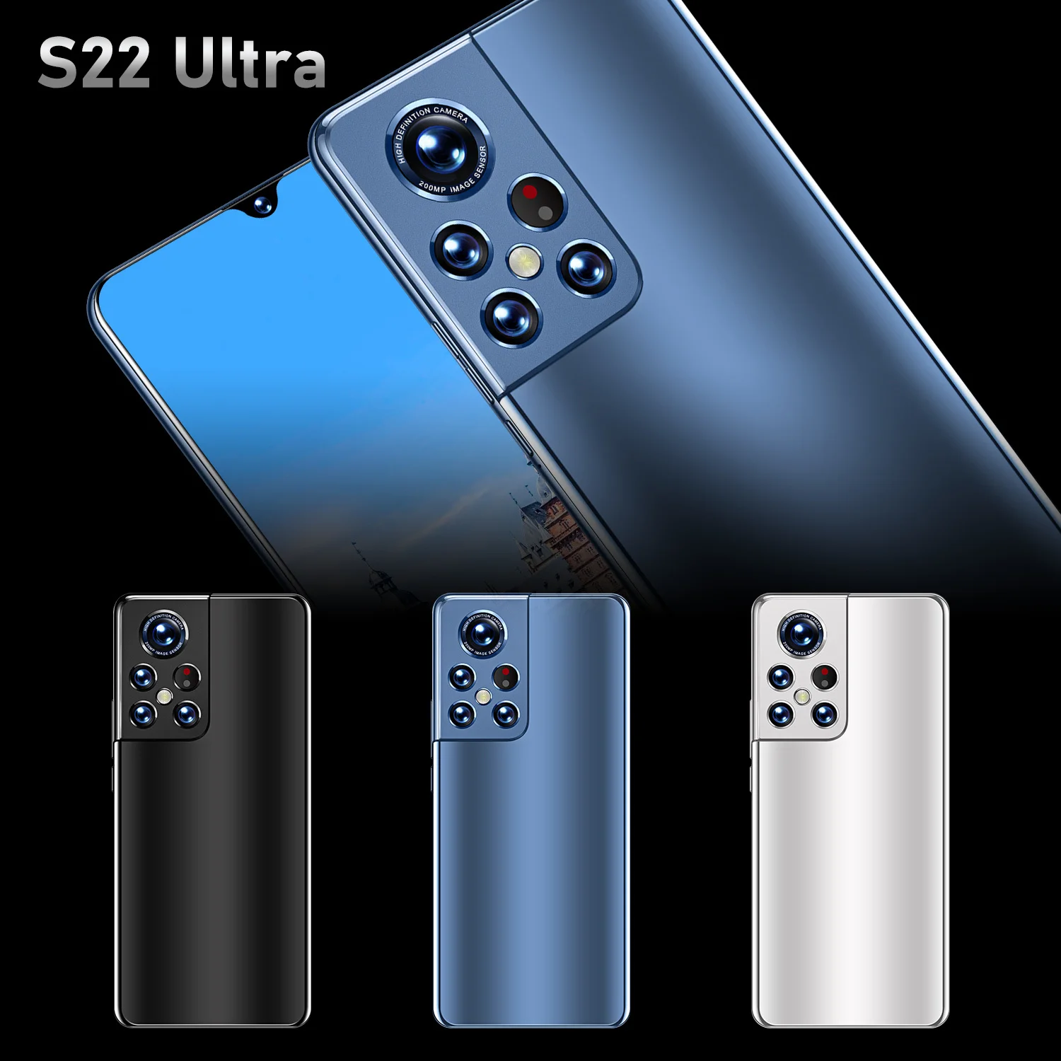 5g智能手机s22超6.9英寸全屏16 + 512gb安卓手机，带人脸识别码原始解锁手机热卖pr - Buy Android手机,智能手机,S22 Product on Alibaba.com