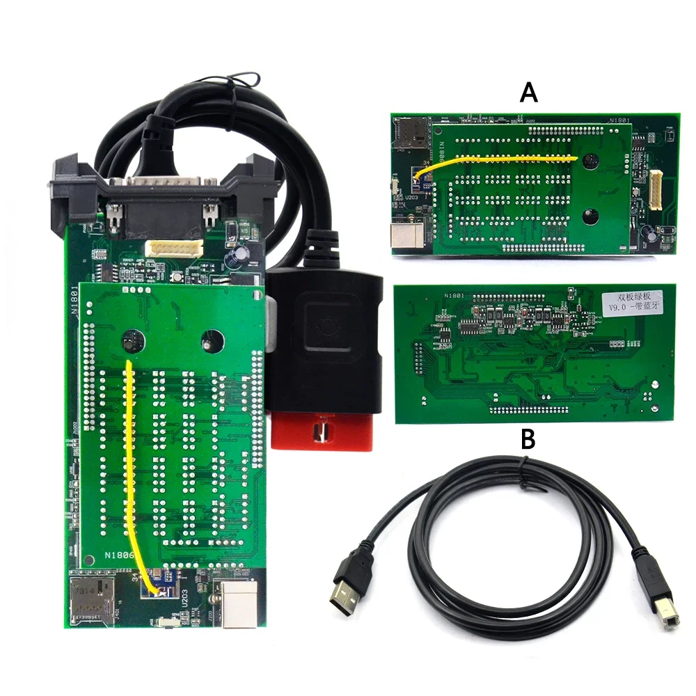 Professional Diagnosis Tool Vd Tcs Pro V2020.23 With Double V3.0 Board And 9241a Chip For Obd2 ...