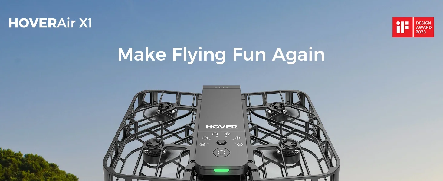 Hover Air X1 Self Flying Camera Pocket Sized Drone Hdr Video Capture Palm Takeoff Intelligent ...