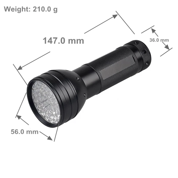 Vansky UV Flashlight - 51 LED Black Light for Pet Urine