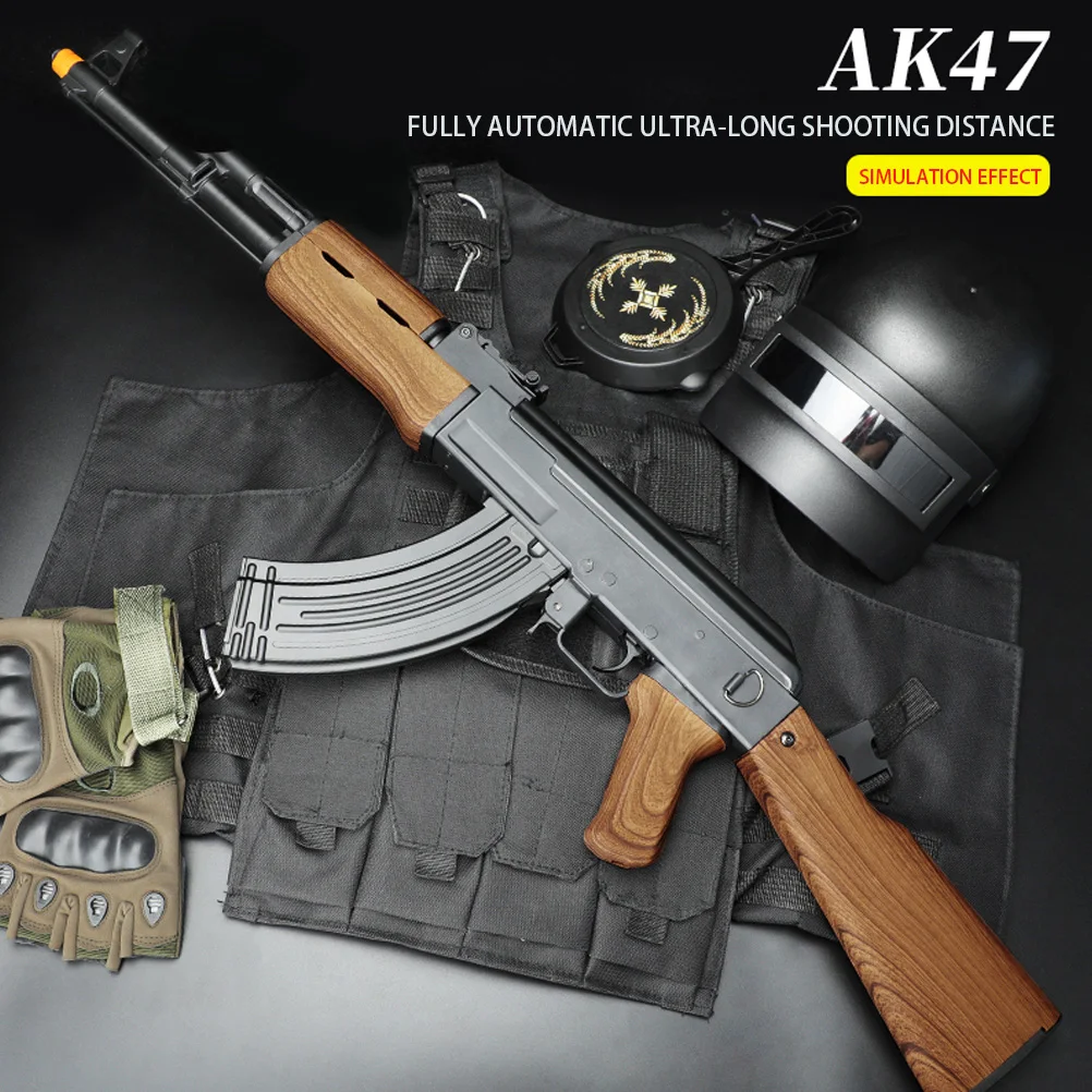 2023 Nylon Ak47 Gel Toy Gun Rechargeable Akm 47 M4 Water Gel Ball Blaster With Gel Blaster Beads ...