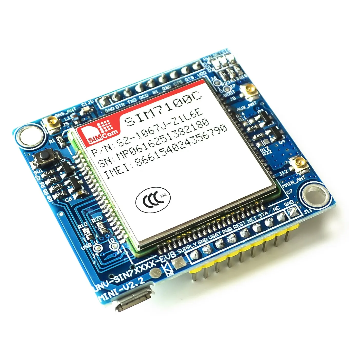 Network SIM7100E SIM7100C SIM7100 4G Module Development Board + Antenna for Arduino Raspberry Pi ...