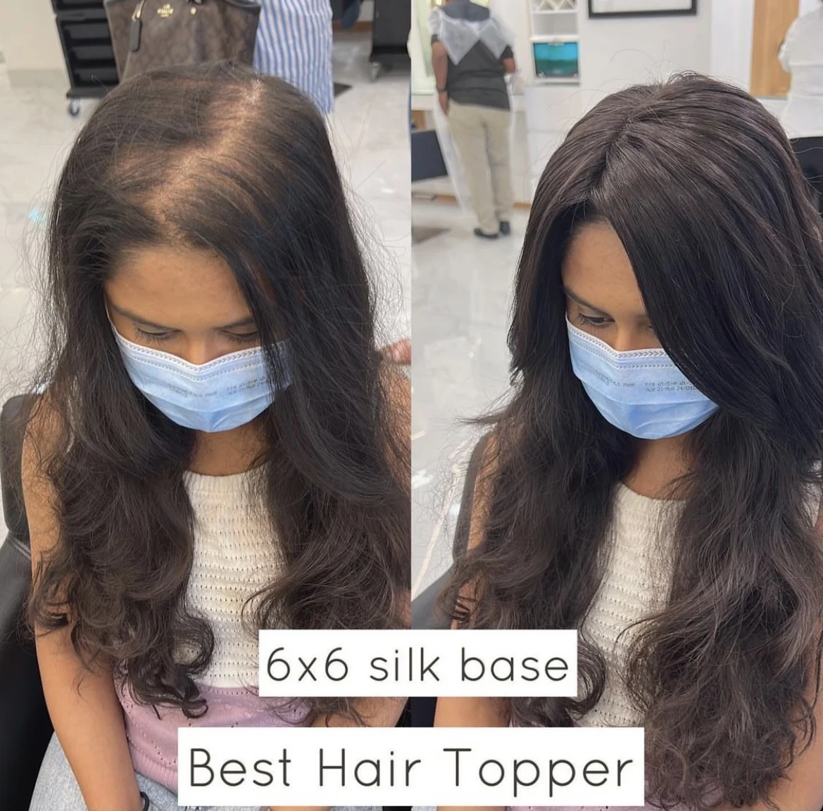 European Virgin Mono Top Human Hair Topper Lace Hair Highlight Blonde Natural Scalp Thinning ...