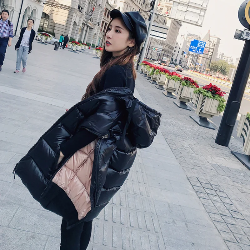 Women Winter Down Jacket 90% White Duck Down Loose Hooded Coats Warm Outwear Brand High Quality ...