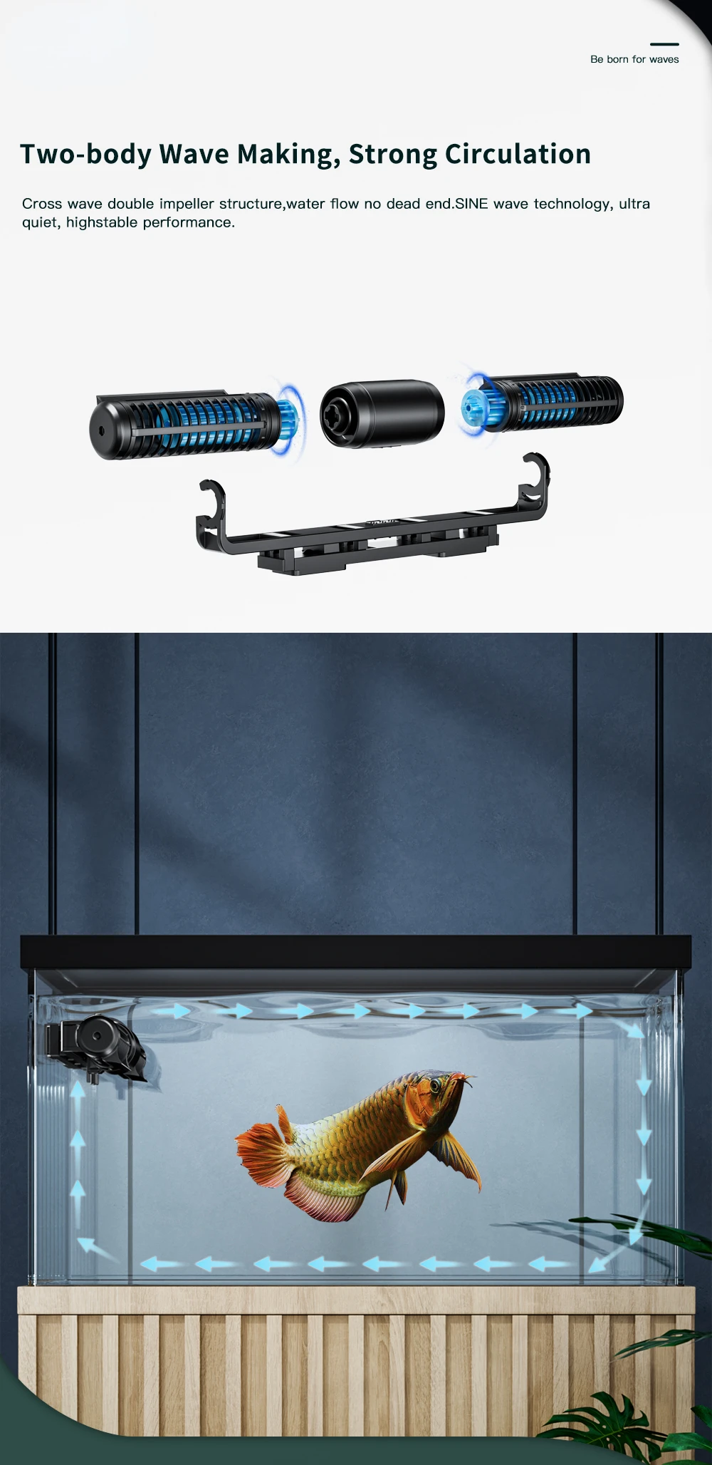 Jebao 2024 New Cross-flow Pump Ecp Fish Tank Accessories Aquarium Water Pump External Lcd ...