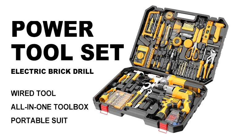 Long Life Household Toolbox Electrical Maintenance Tool Kit Multi-function Household Toolbox ...