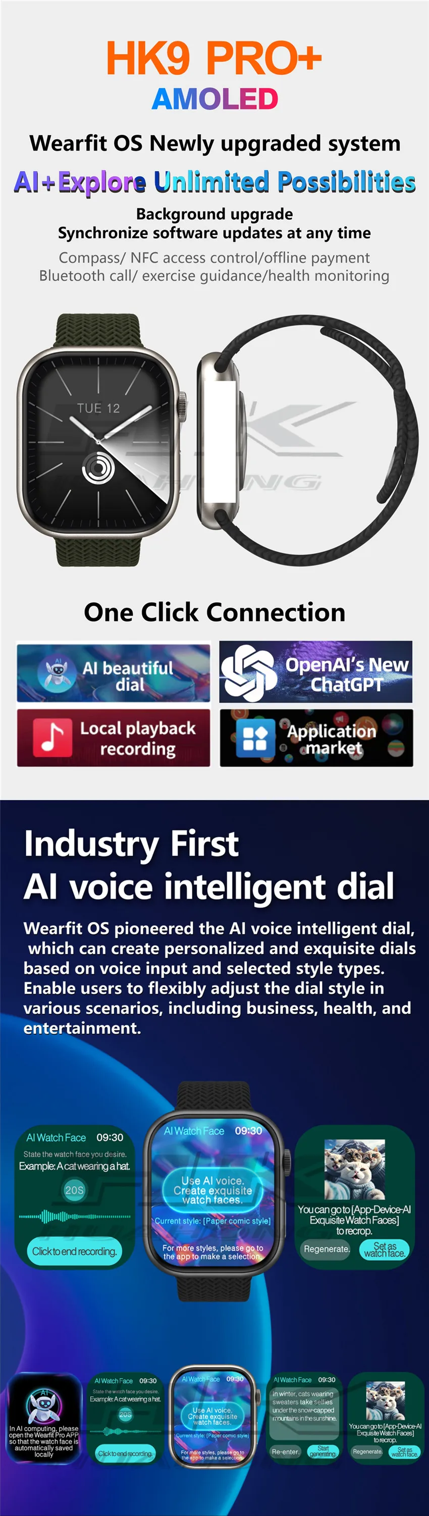 Hk9 Pro Hk8 Pro Max 2nd Generation Amoled Smartwatch Relogio Montre Reloj Inteligente Series 9 ...