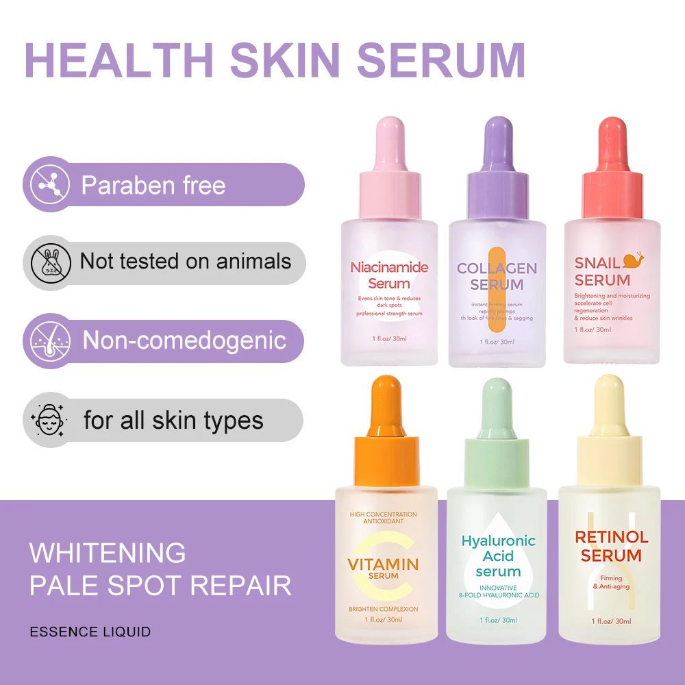 Private Label Skincare Serum,Face Serum Skin Care Removing Dark Spots,Vitamin C Snail Hyaluronic ...