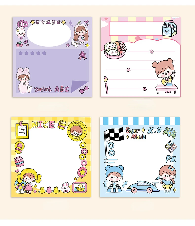 Cute and Customizable Sticky Notes - Perfect for Students