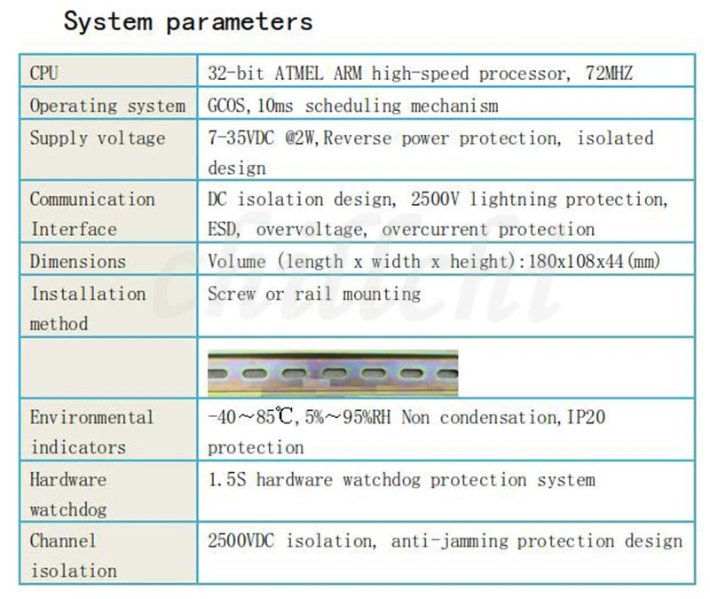 4pt100 Temperature 3ai Analog Input 8di Digital Quantity Input 8do Output Modbus Protocol Io ...