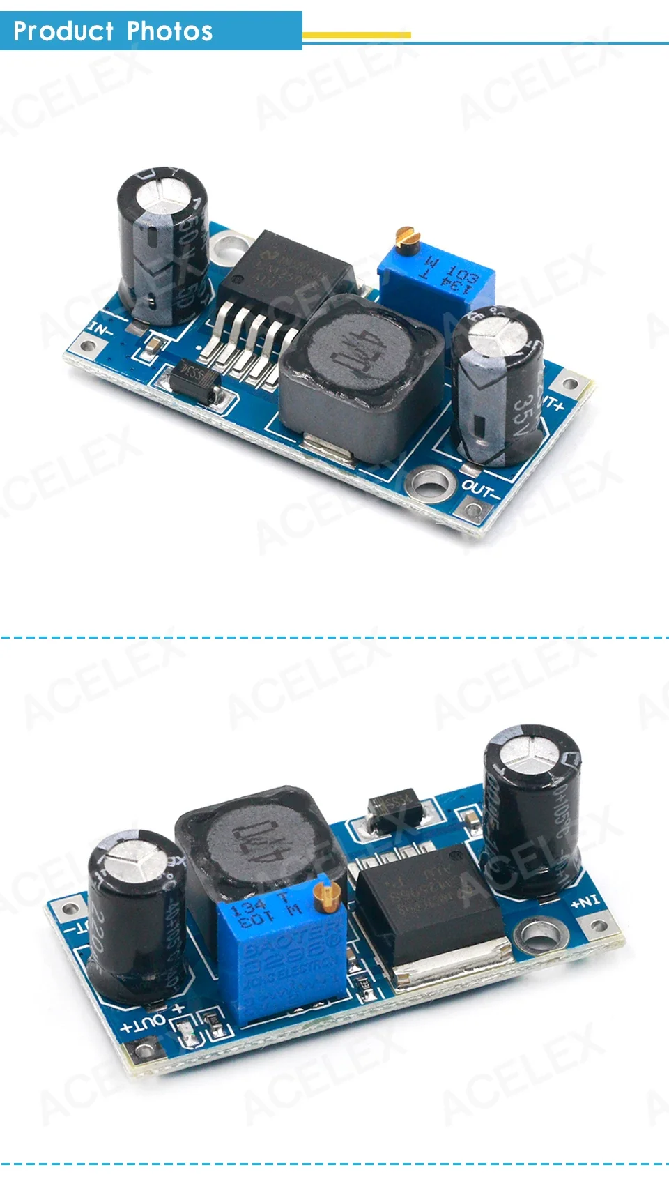 Lm2596 Lm2596s Adj Power Supply Module Dc-dc Step-down Module 5v/12v/24v Adjustable Voltage ...
