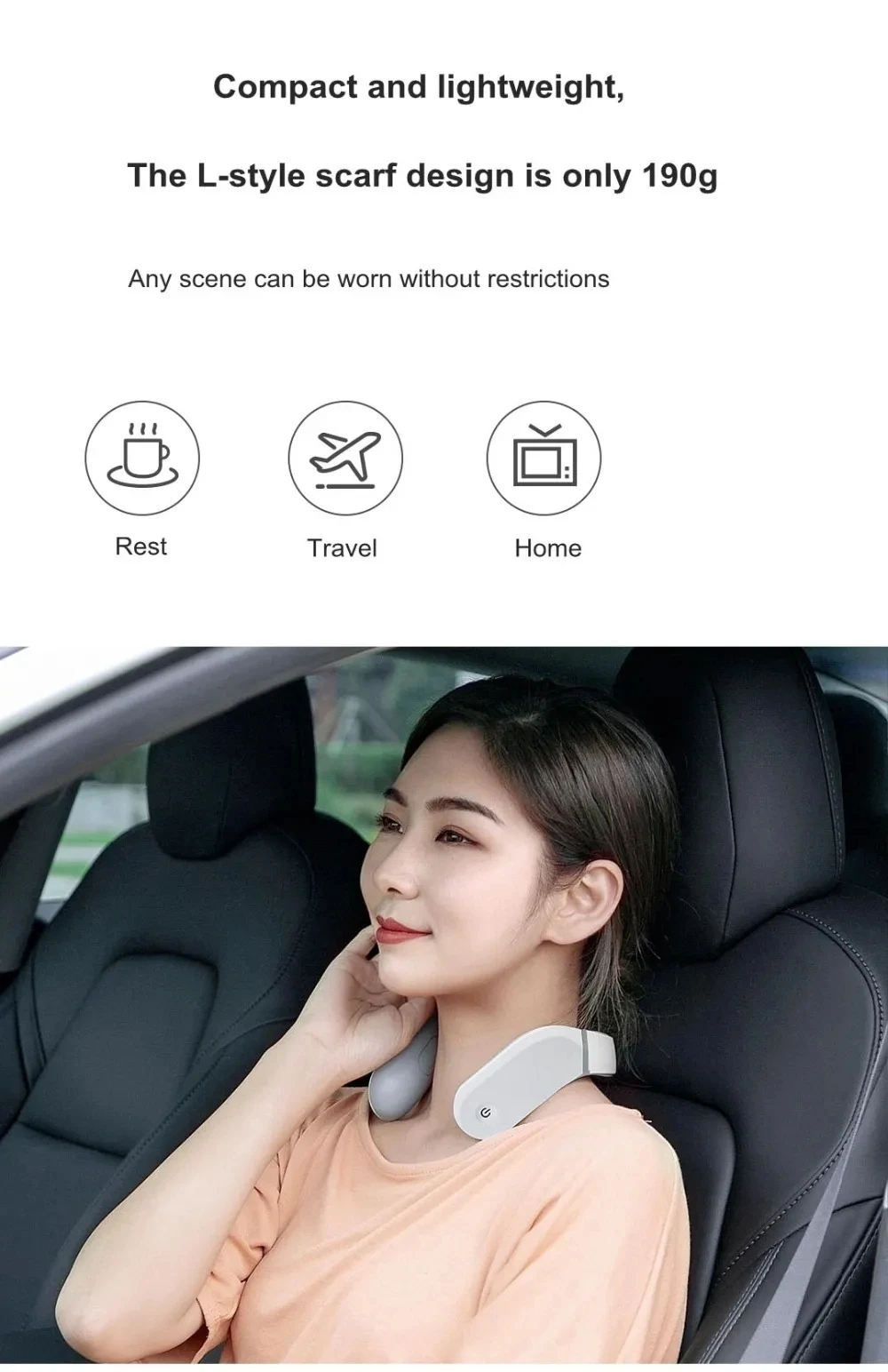 Jeeback Cervical Massager G2 Tens Pulse Back Neck Massager Far Infrared ...