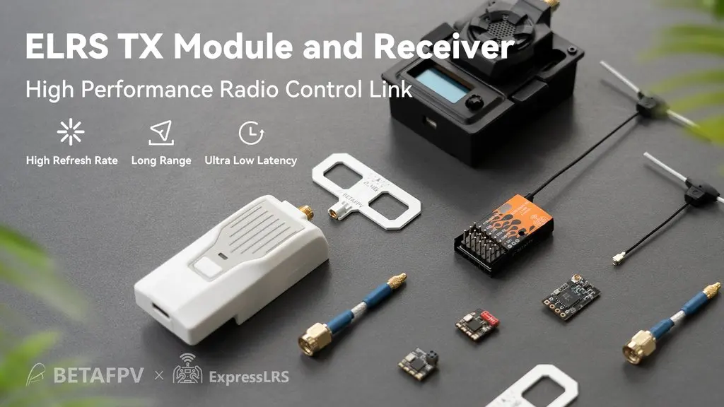 BetaFPV ELRS Micro Receiver PWM CRSF 2.4GHz 5V 9V for RC Drone Fixed Wing FPV Racing Car Boat ...