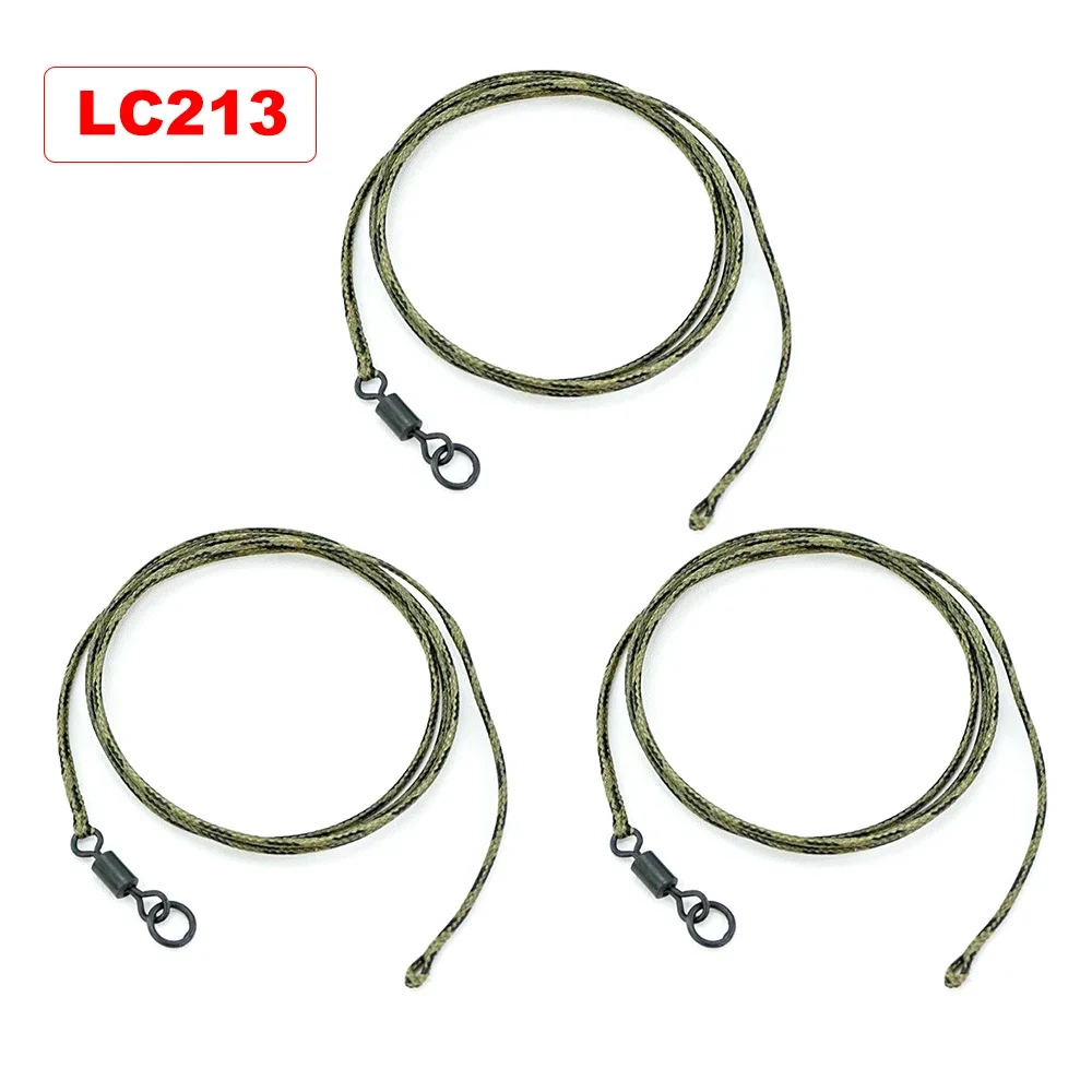 Hirisi 3pcs Carp Fishing Accessories Ready Leadcore Swivels Quick Change 12 Strand Braid ...