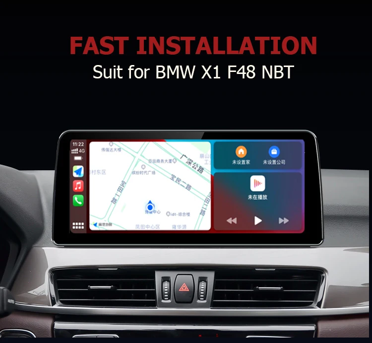 Canonic 12.3 Pollici Multimedia Android 10 Per Bmw X1 F48 2016-2017 Nbt 2018 Evo Autoradio Gps ...