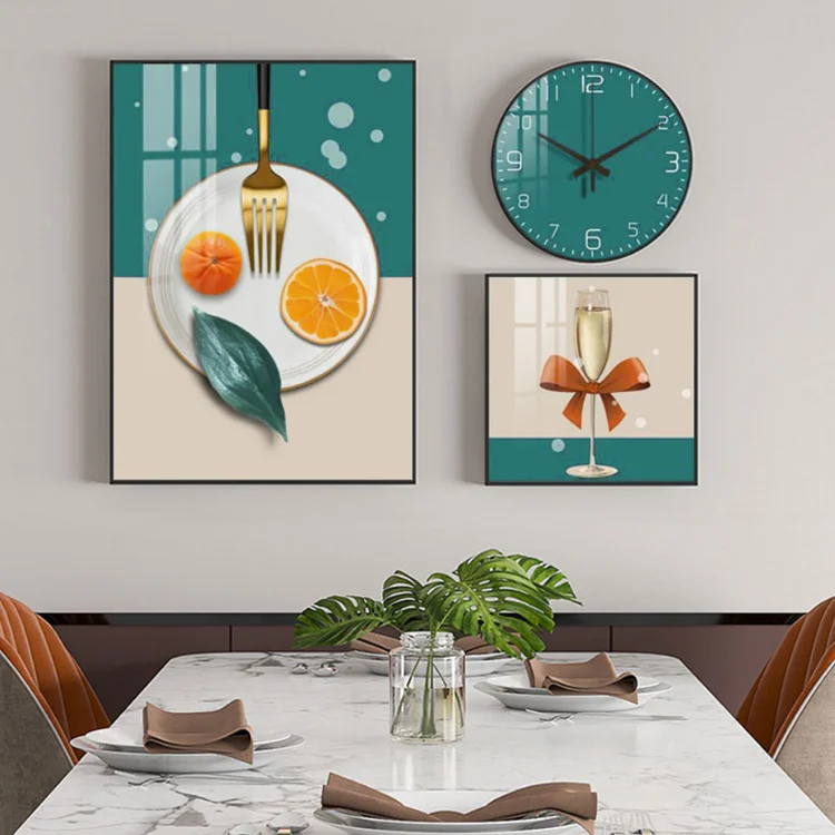 Hulee Clock Sets Living Room Fashion Luxury Wall Clocks For Home Decoration With Alloy Frame ...