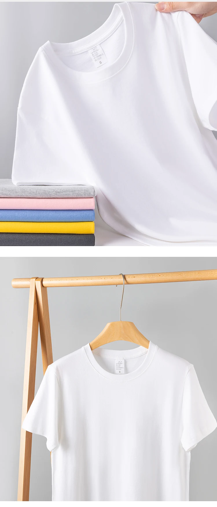 JT0970 T Shirt Custom Plain Tshirts for Printing White Tshirts Cotton Wholesale Black T Shirt ...