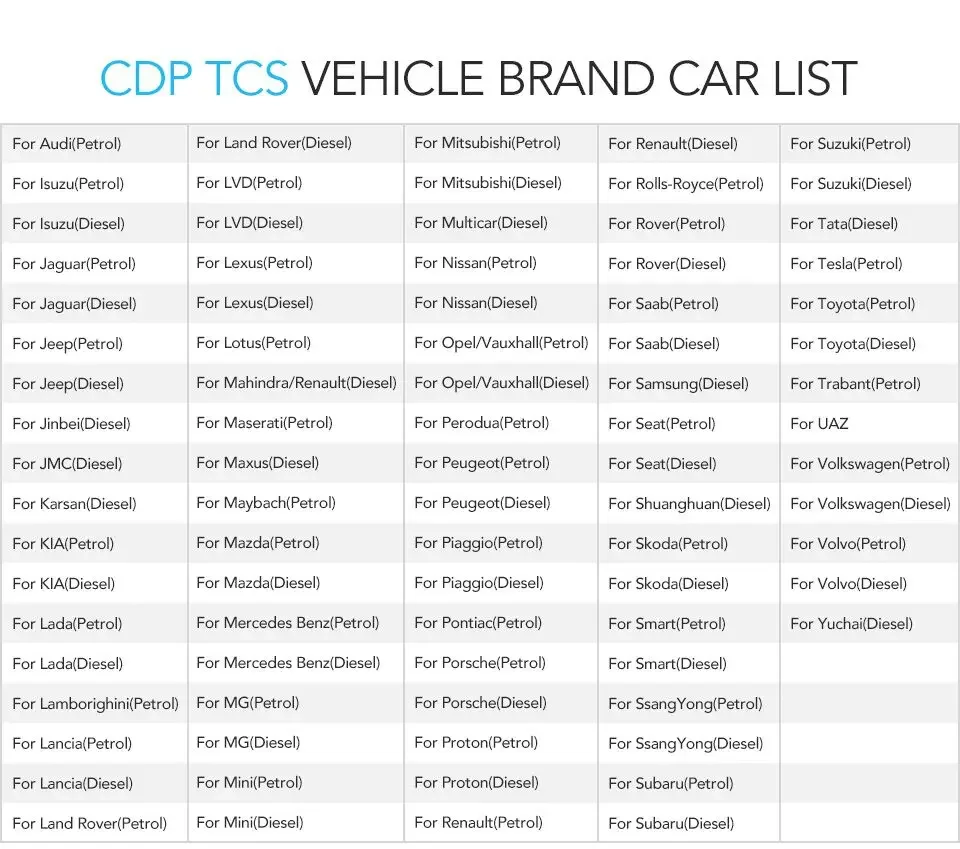 CREACLE VD TCS Pro V2020.23 OBD2 Diagnostic Tool with Bluetooth & OEM
