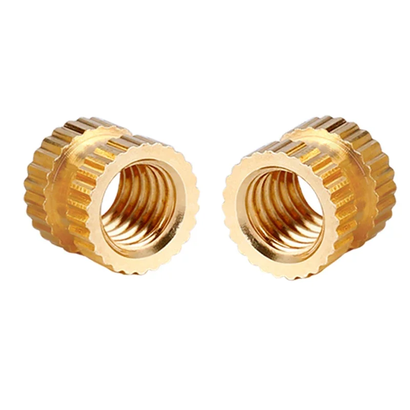 1pcs Insert Knurled Nuts Brass Hot Melt Inset Nuts Heating Molding Copper Thread Inserts Nut M2 ...