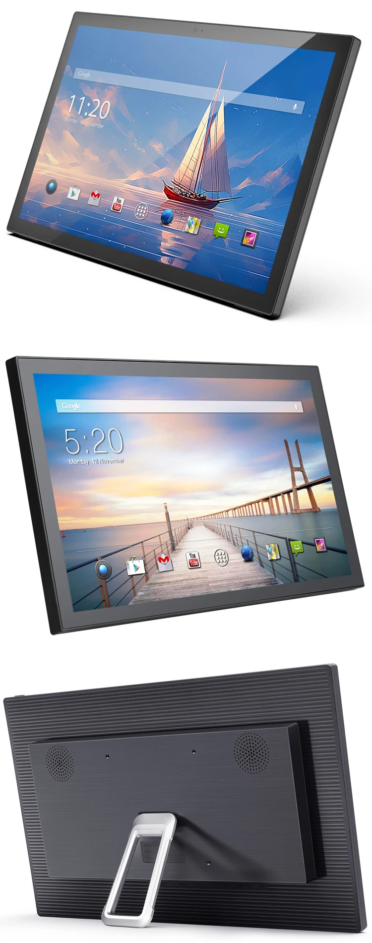 Wall Mount WIFI RJ45 POE Android Tablet 13.3 15.6 Inch FHD IPS Screen Capacitive Touch POE WiFi ...