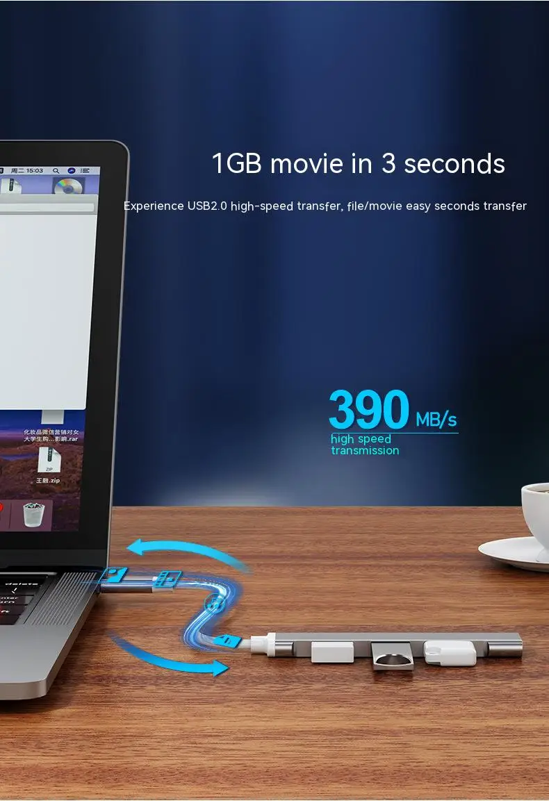 4-port Usb Hub Splitter Adapter Four-in-one Hub Usb 3.0+2.0 Expansion Dock Usb Hubs - Buy Usb ...