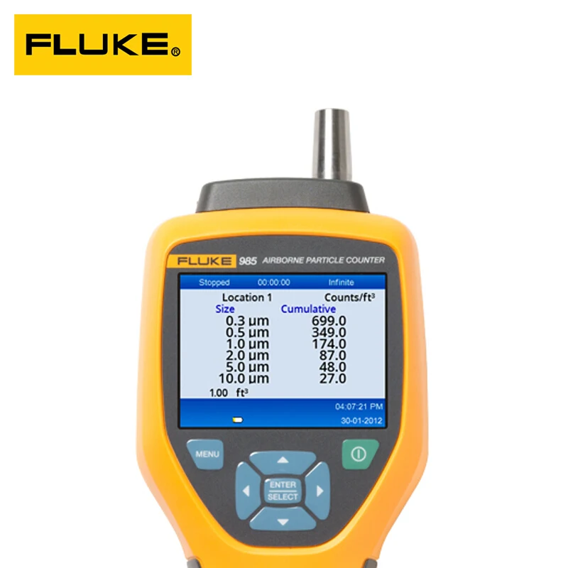 Fluke 985 Air Dust Particle Counter Air Dust Measuring Instrument Multifunctional Environment ...