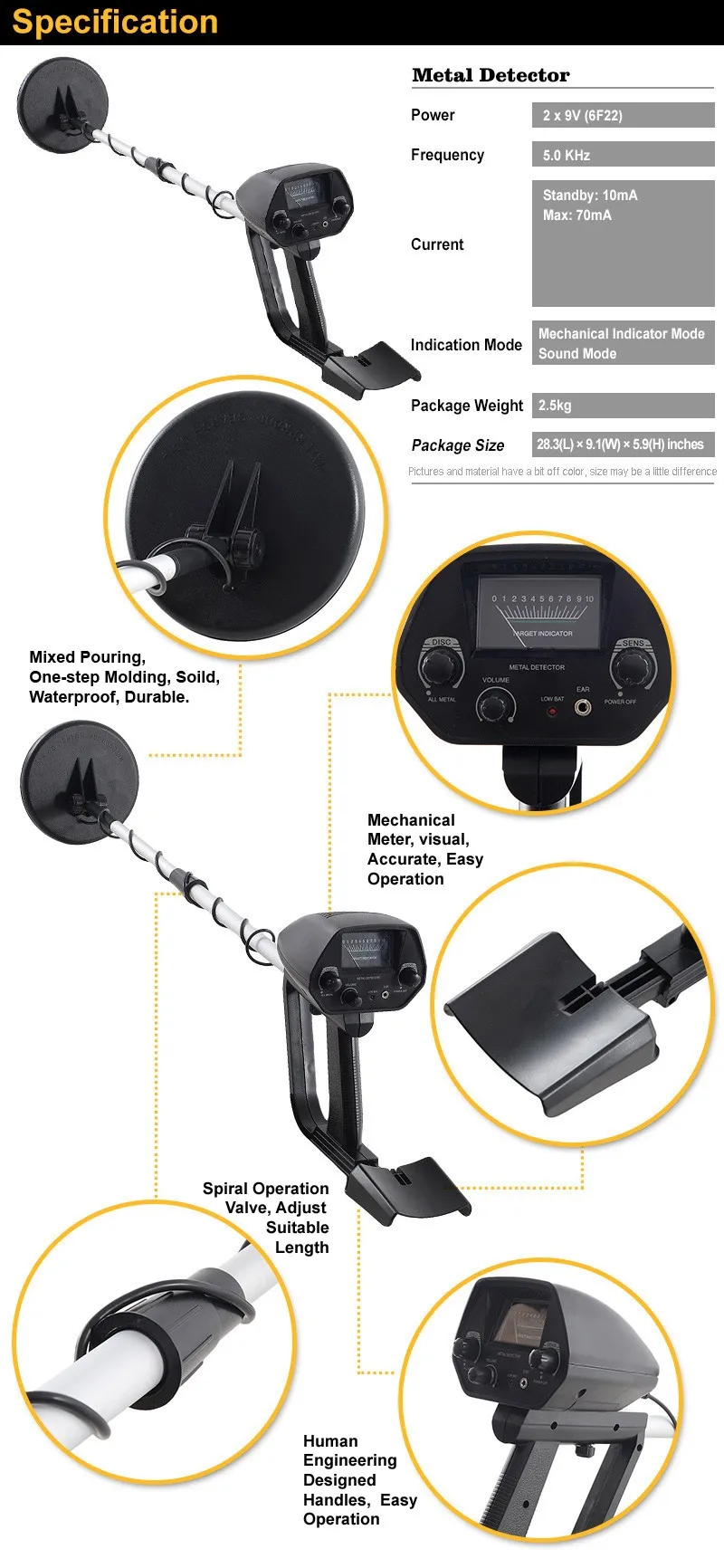 Tianxun Md 4030 Factory Price Underground Gold Metal Detector - Buy ...