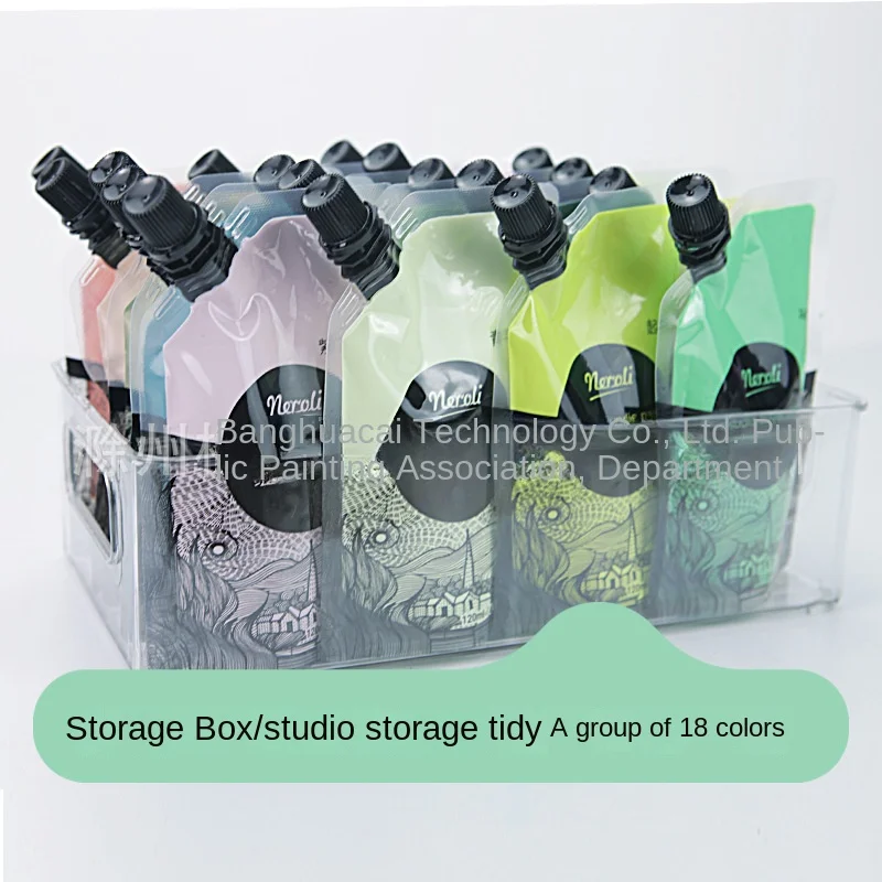 Acrylic Paint 120ml Pouch Studio Acrylic Kindergarten Painting Paint Acrylic Texture Painting ...