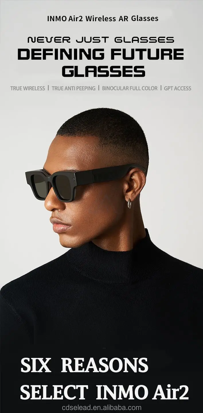 INMO AIR 2 AR Glasses Augmented Reality AR+AIGC With Camera Quad-core 2+32GB Support GPT AI AR ...