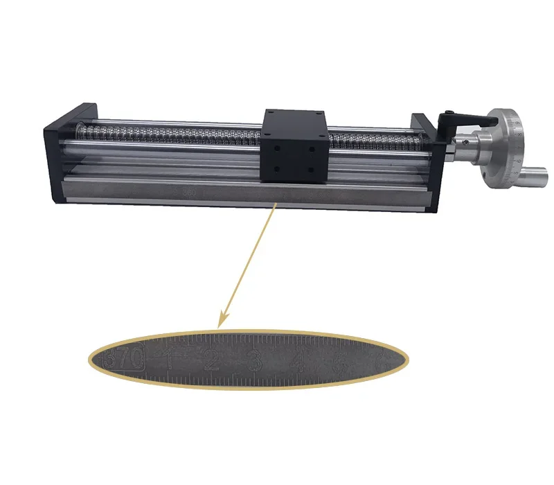 Manual Workbench Linear Guide 100~500MM Stroke Rod Optical Axis Stage Manual Sliding Table ...