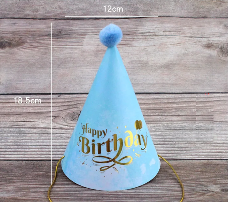 Kids Happy Birthday Party Hat Decoration Children Birthday Party Furry ...