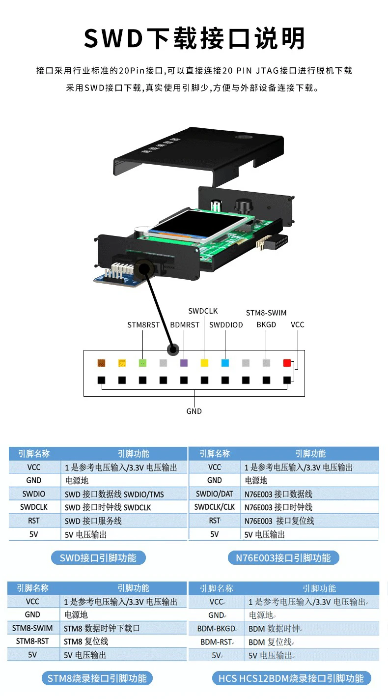 Stm32 Burner Chip Offline Downloader Stm8 Universal Offline Burner
