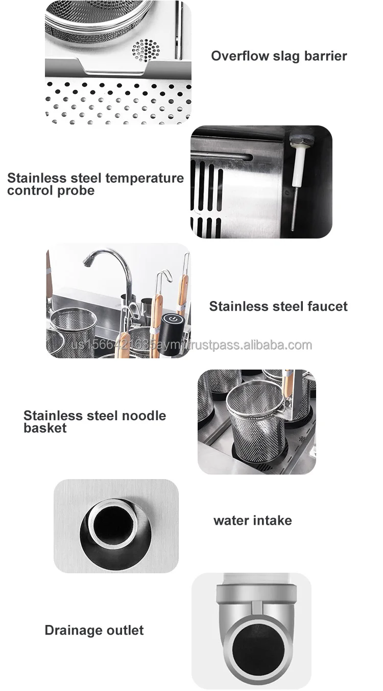 6 Heads Noodle Pasta Cooker Dumpling Basket For Cooker Countertop Pasta Cooker - Buy 6 Heads ...