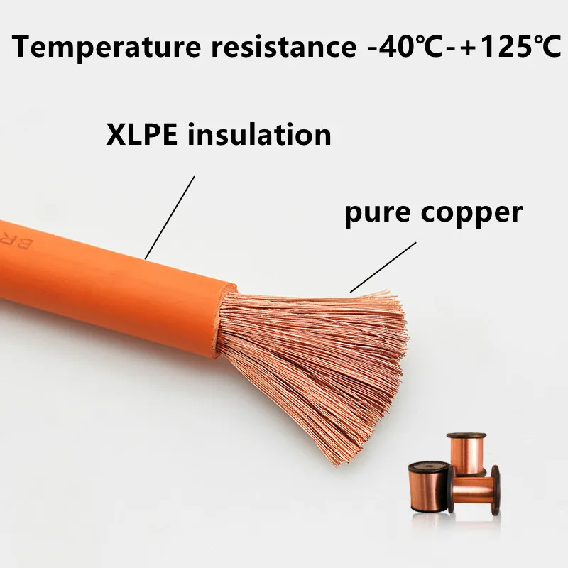 XLPE Sheathed EVR New Energy Vehicle High Voltage Copper Core Power Cable 13 11 9 7 5 3 2 0 AWG ...