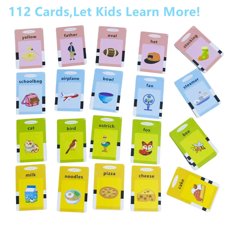 Flash Cards For Toddlers 112 Interactive Early Educational Learning ...