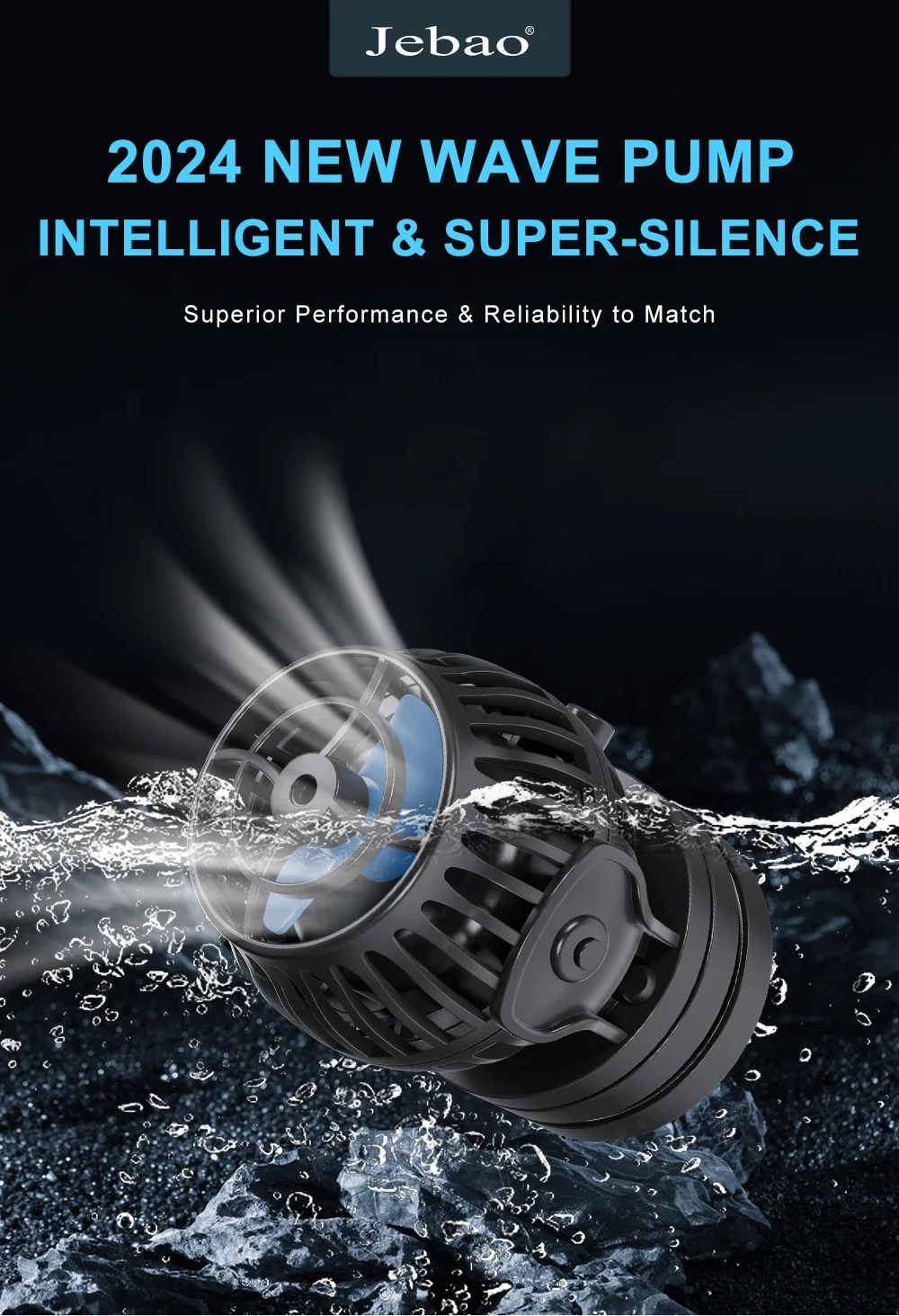 Jebao EOW Wave Maker Aquarium Water Pump Filter 12V24V Fountain Pump Fish Tank Accessories WIFI ...