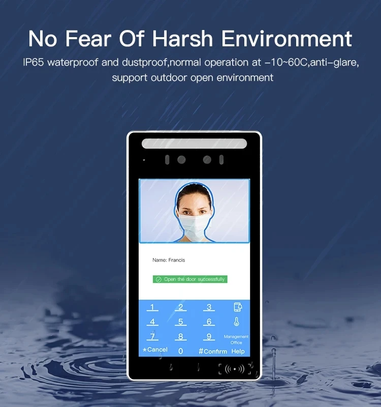 Vf618pro Face Recognition Terminal Biometric Facial Attendance System Cloud Access Controller ...