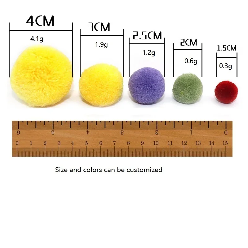 4cm Diy Kids Craft 40mm Pompom Soft Pompones Ball Furball 4cm Soft Wedding Home Decoration ...