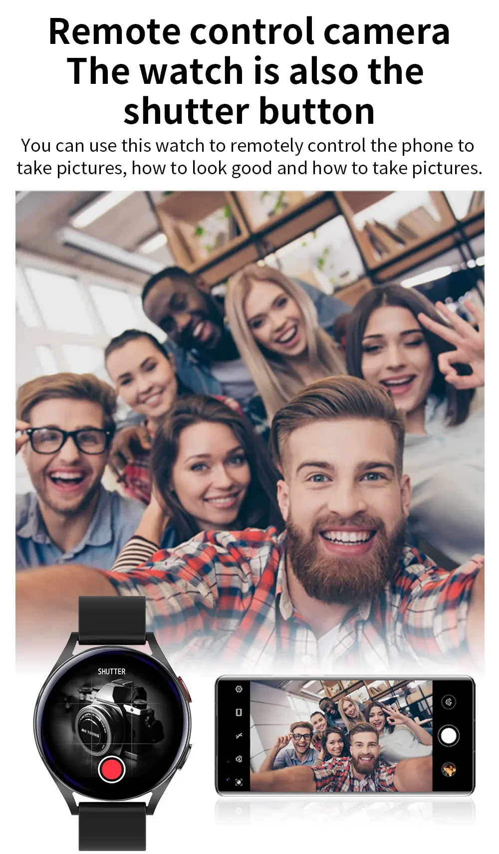 T34s New Smartwatch Men Full Touch Blood Pressure Blood Oxygen Bluetooth Call Sports Smart Watch ...