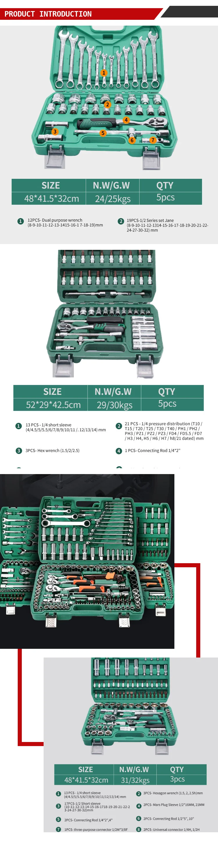 150 Pcs Car Repair Tool Set - Professional Auto Hand Tools