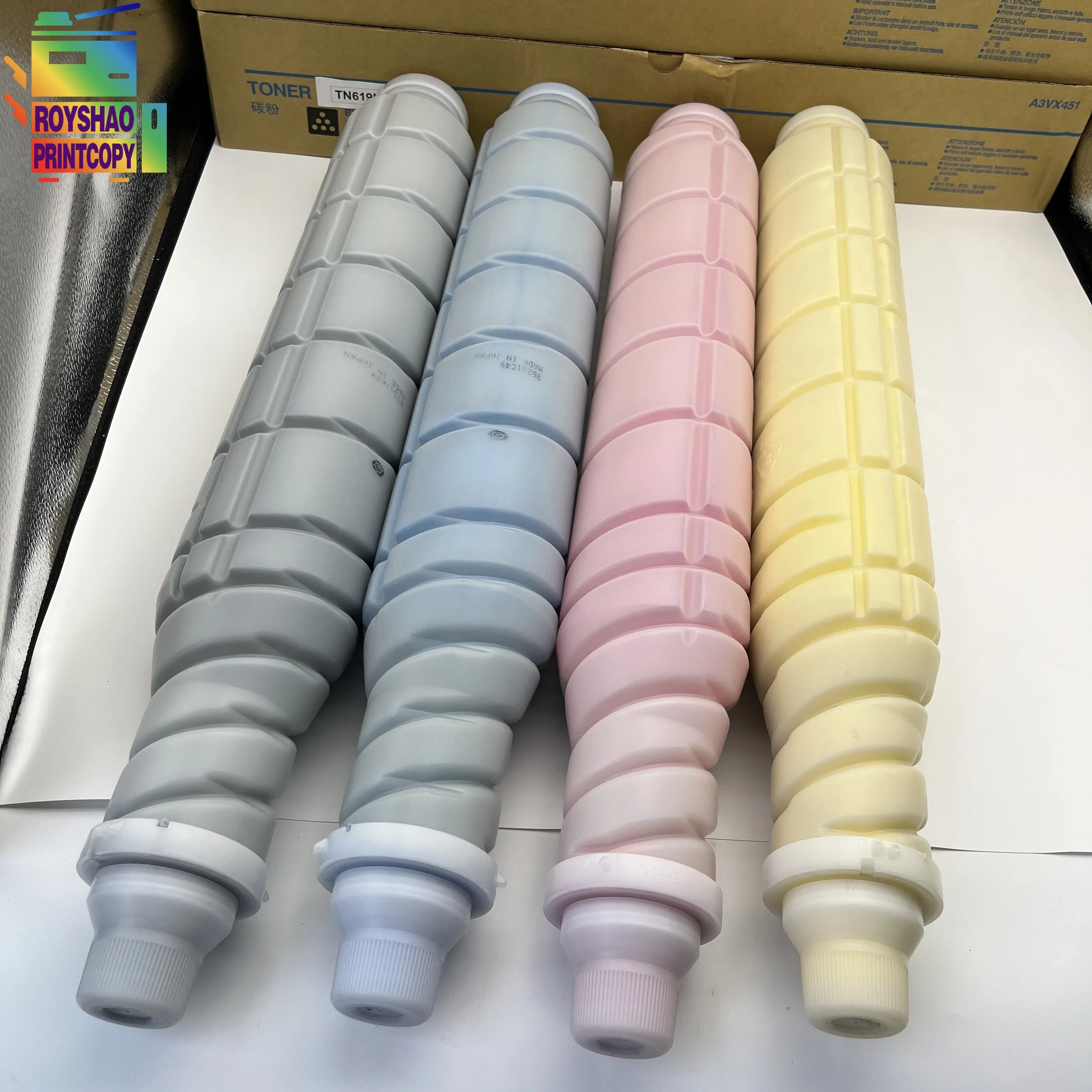 Japan C1070 Tn619 Toner Cartridge Cmyk For Konica Minolta Bizhub C1060 C1070p C2060 C3060 C2070 ...