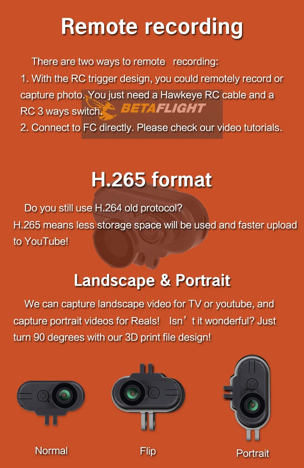 Hawkeye Thumb 4k Hd Firefly Spliter Fpv Camera 5-23v Fov 170 Degree 12mp Gyroflow Support Remote ...