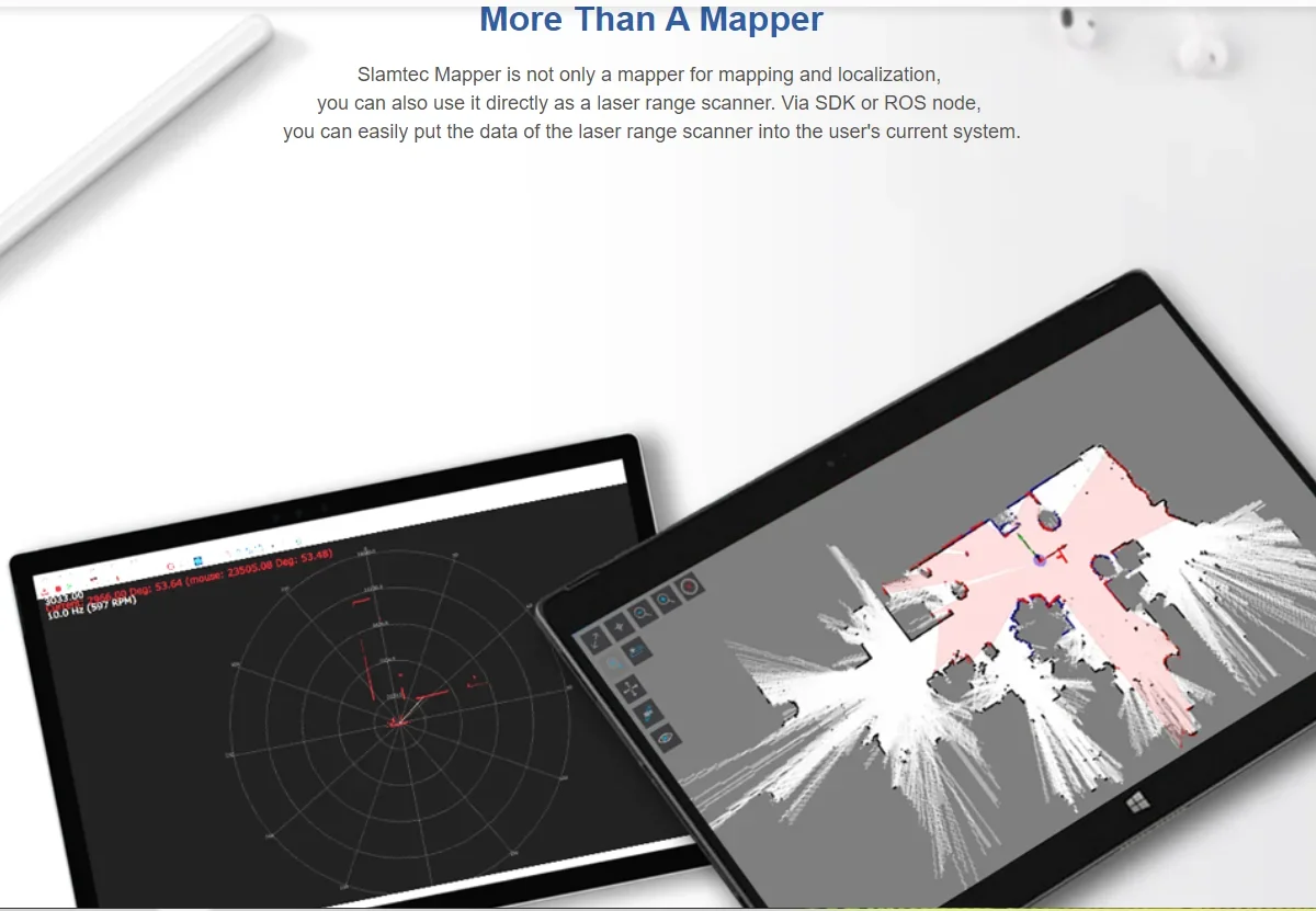 Slamtec Mapper RPLIDAR Mapping radar Tof 20m 40m Slam Positioning Compatible with ROS Indoor and ...