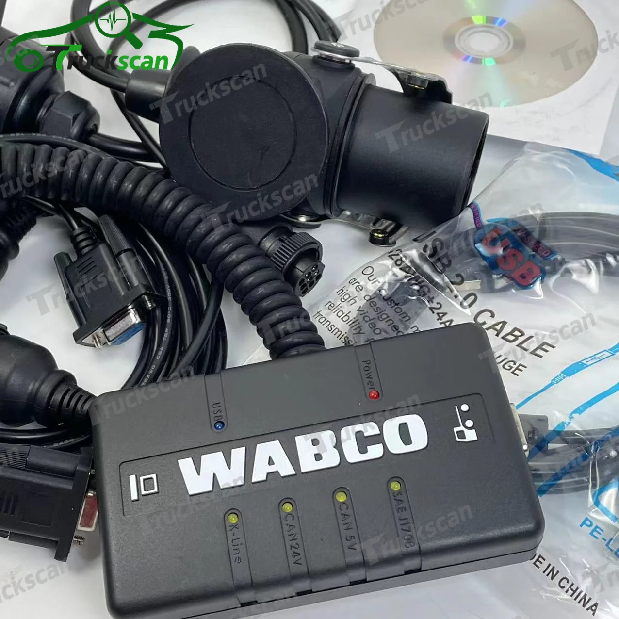 2023 WABCO诊断套件 (WDI) WABCO拖车和卡车扫描仪接口，用于Wabco诊断工具| Alibaba.com
