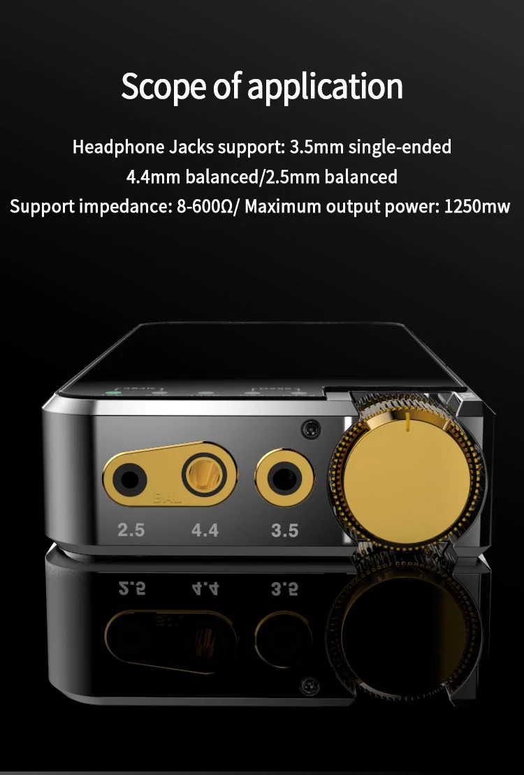 Dual 9038q2m Dacs Headphone Amplifier Balanced Hifi Earphone Headset Dmp Earbuds Monitor Amp Tk ...