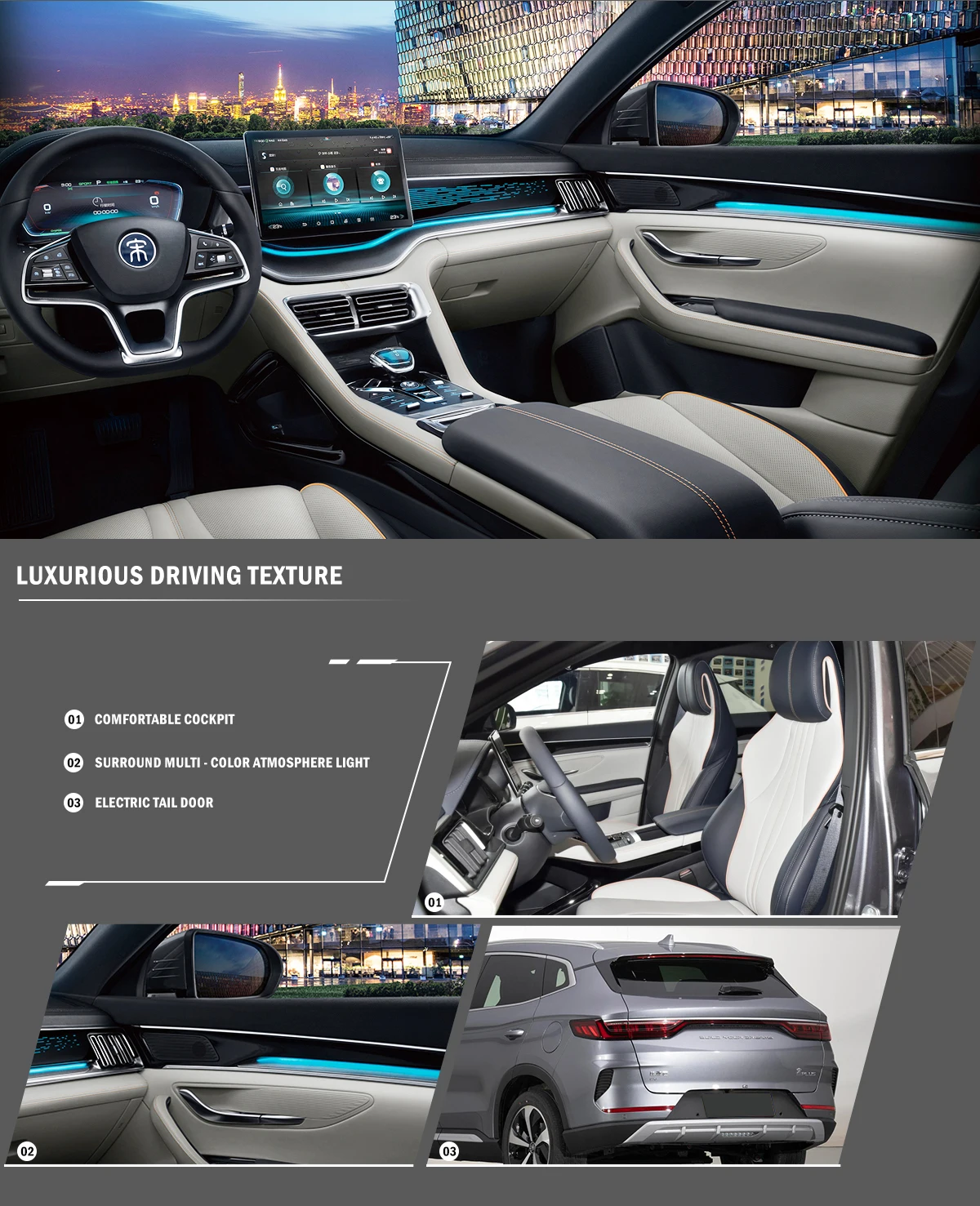 Chinese High Speed Byd Song Plus 5 Seat Suv 505km Ev Car New Energy Vehicles Byd Song Plus ...