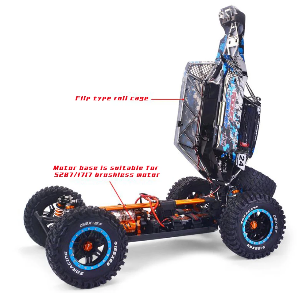 ZD Racing 1/7 DBX-07 RTR Version 4WD Desert Buggy RC Car